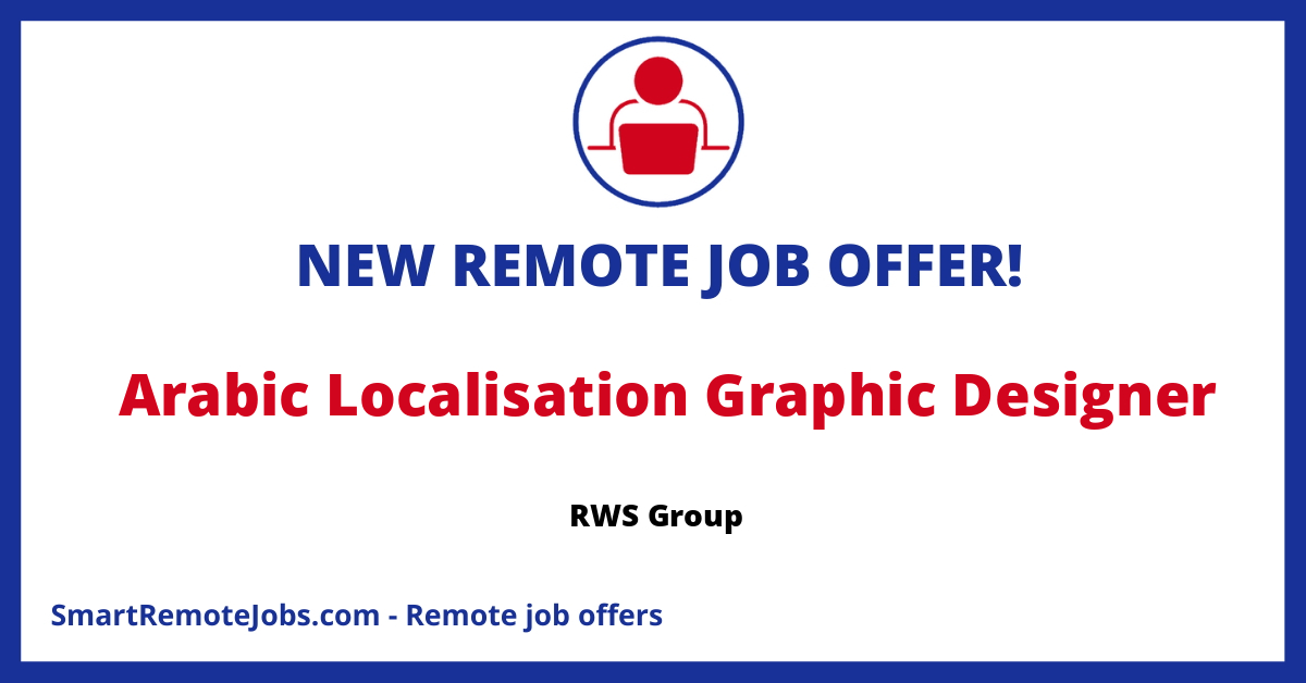 Arabic Localisation Graphic Designer - RWS Group | Smart Remote Jobs