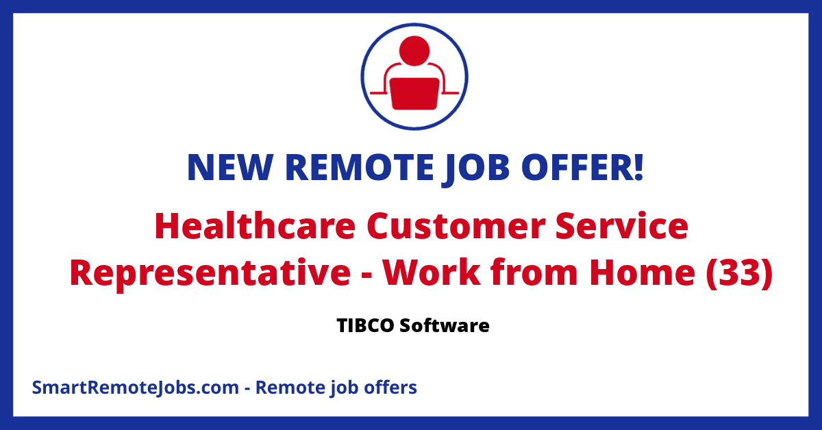 Healthcare Customer Service Representative - Work from Home (33 ...