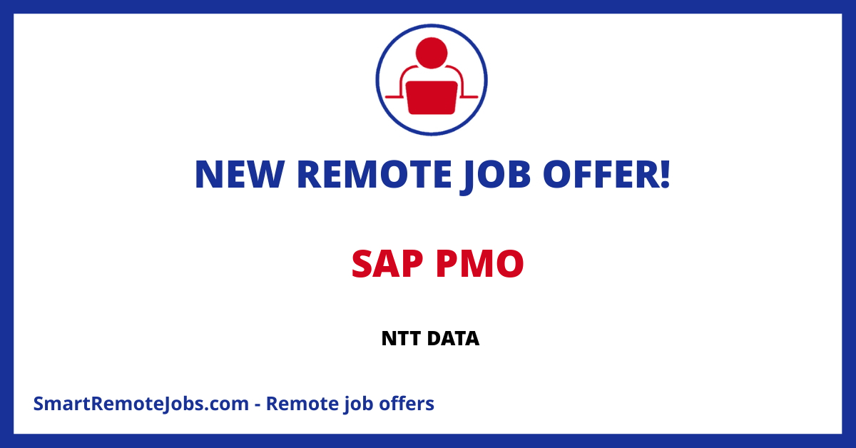 SAP PMO - NTT DATA | Smart Remote Jobs