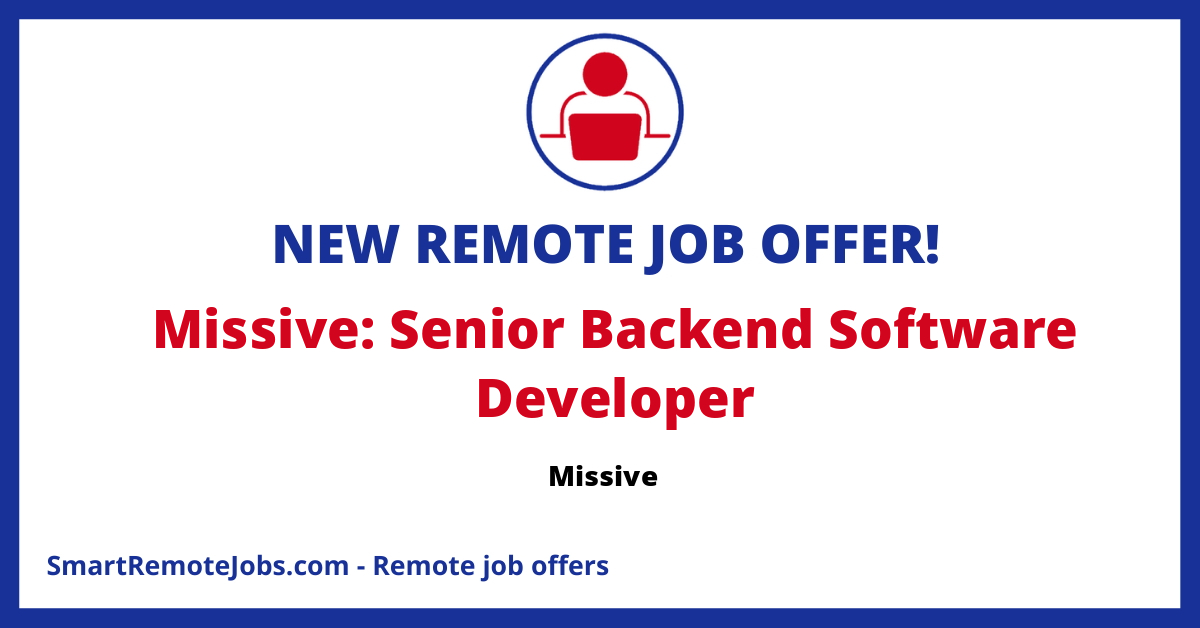 Missive: Senior Backend Software Developer - Missive | Smart Remote Jobs