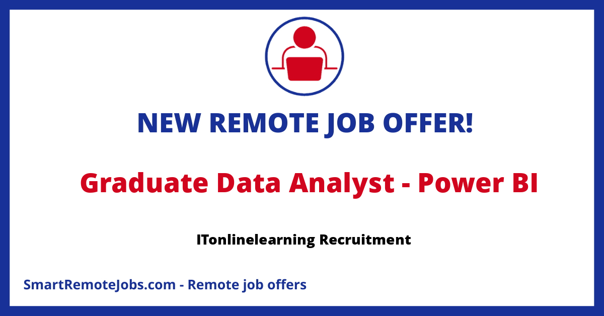 Graduate Data Analyst - Power BI - ITonlinelearning Recruitment | Smart ...
